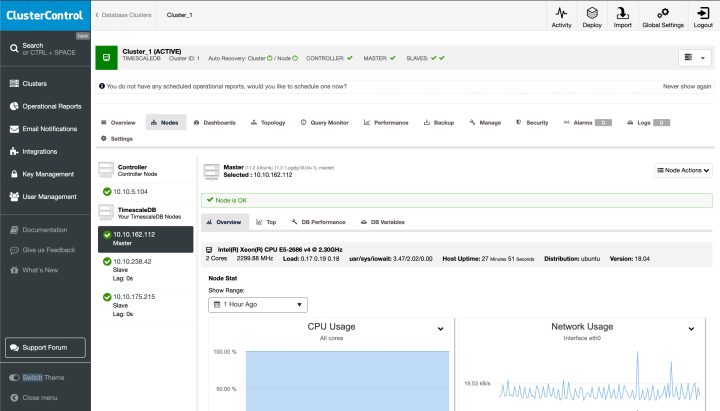 ClusterControl for TimescaleDB | Severalnines