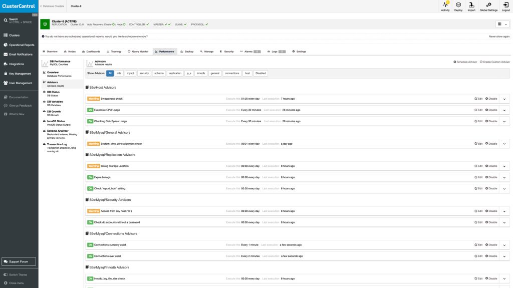 ClusterControl for MySQL | Severalnines