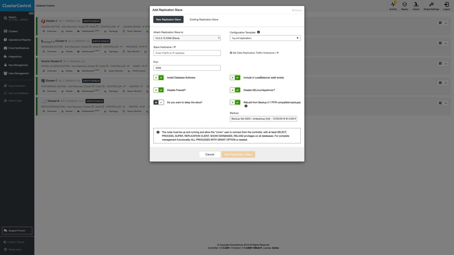 ClusterControl for MySQL | Severalnines