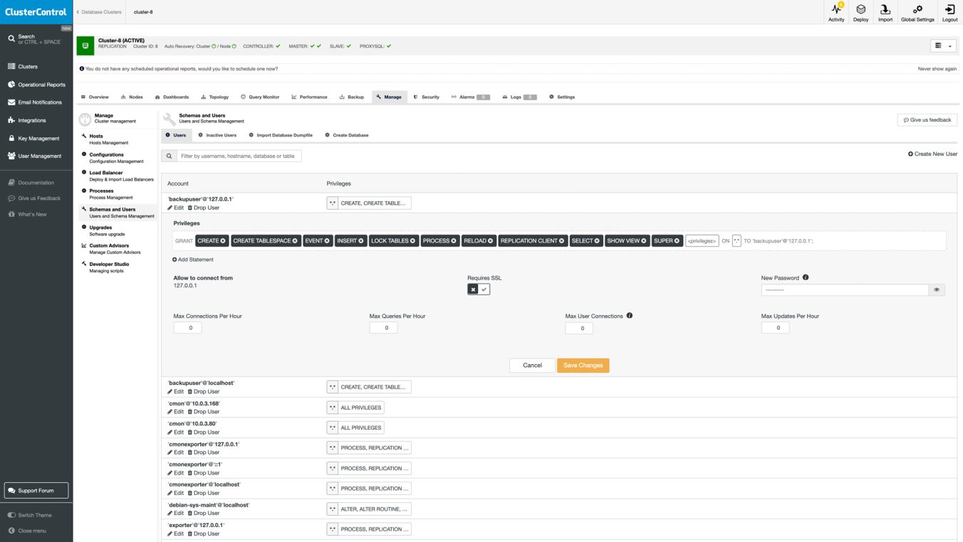 ClusterControl for MySQL | Severalnines